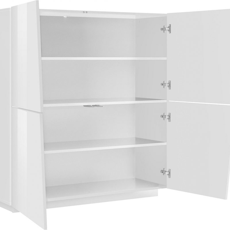 VEGA 120 cm high sideboard with 4 push-to-open doors - Web Furniture