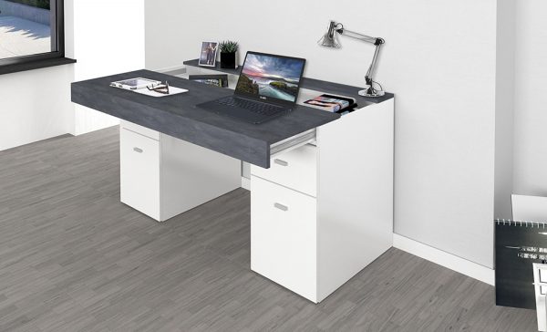 SLIDING desk with 2 doors and 2 drawers - Web Furniture