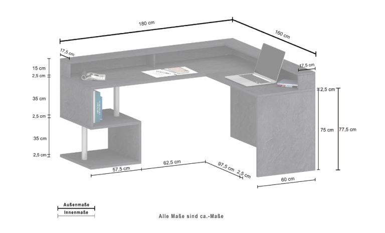 Scrivania angolare ESSE - Desking - Web Furniture