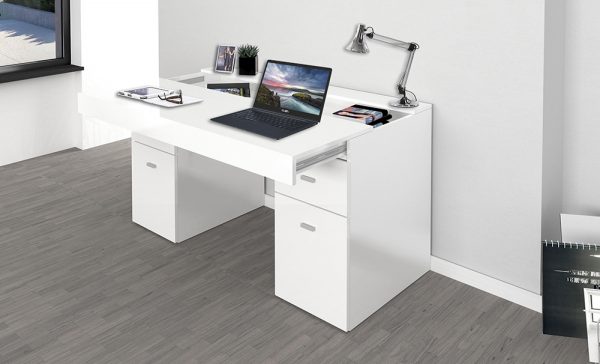SLIDING desk with 2 doors and 2 drawers - Web Furniture
