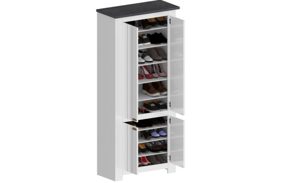 FIGO 4-Door Shoe Cabinet - Storing - Web Furniture